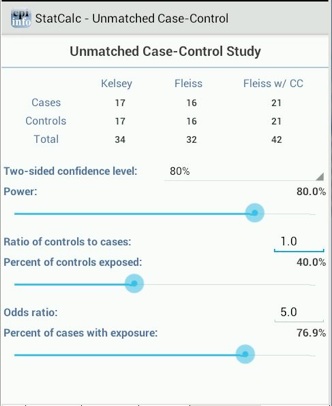 Epi info statcalc - cvstart